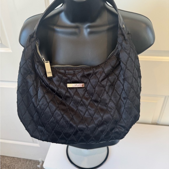 Via Spiga | Bags | Via Spiga Black Quilted Hobo Bag | Poshmark